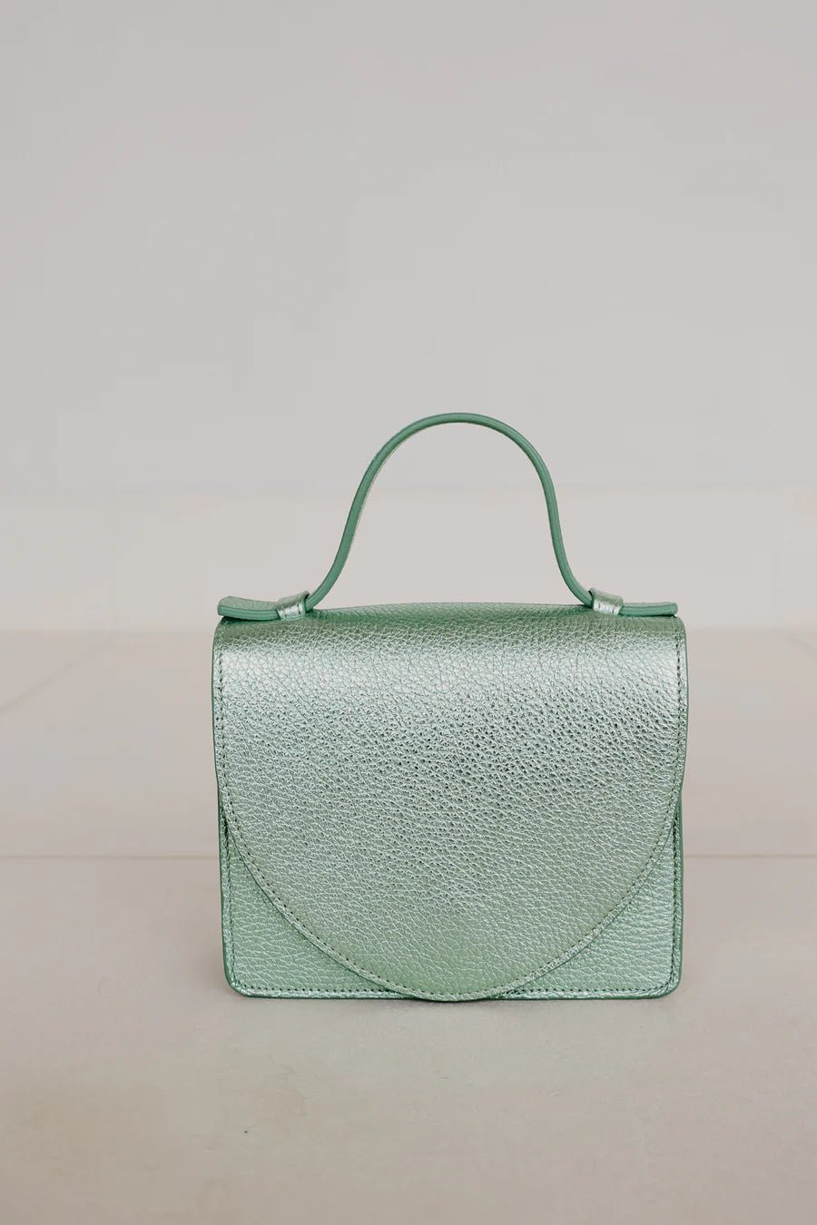 MIEKE DIERCKX - Micro Briefcase Green Shimmer
